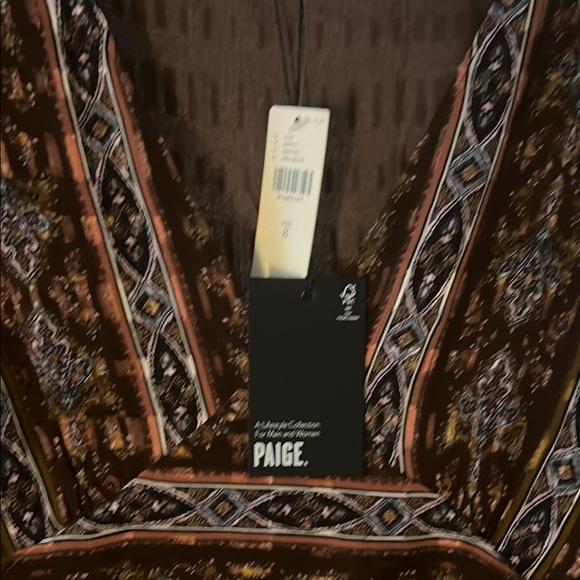 PAIGE | Dresses | New Paige Bucatini Mini Dress In Brown Multi | Poshmark